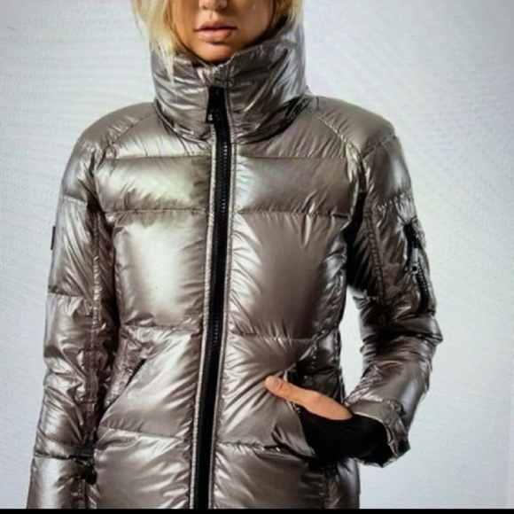 S13 NYC | Jackets & Coats | S3 Nyc Silver Metallic Puffer Jacket | Poshmark